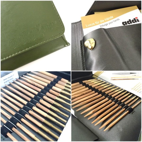 Sada Addi Click Nature Olivenholz Nadeln - příze LINJA